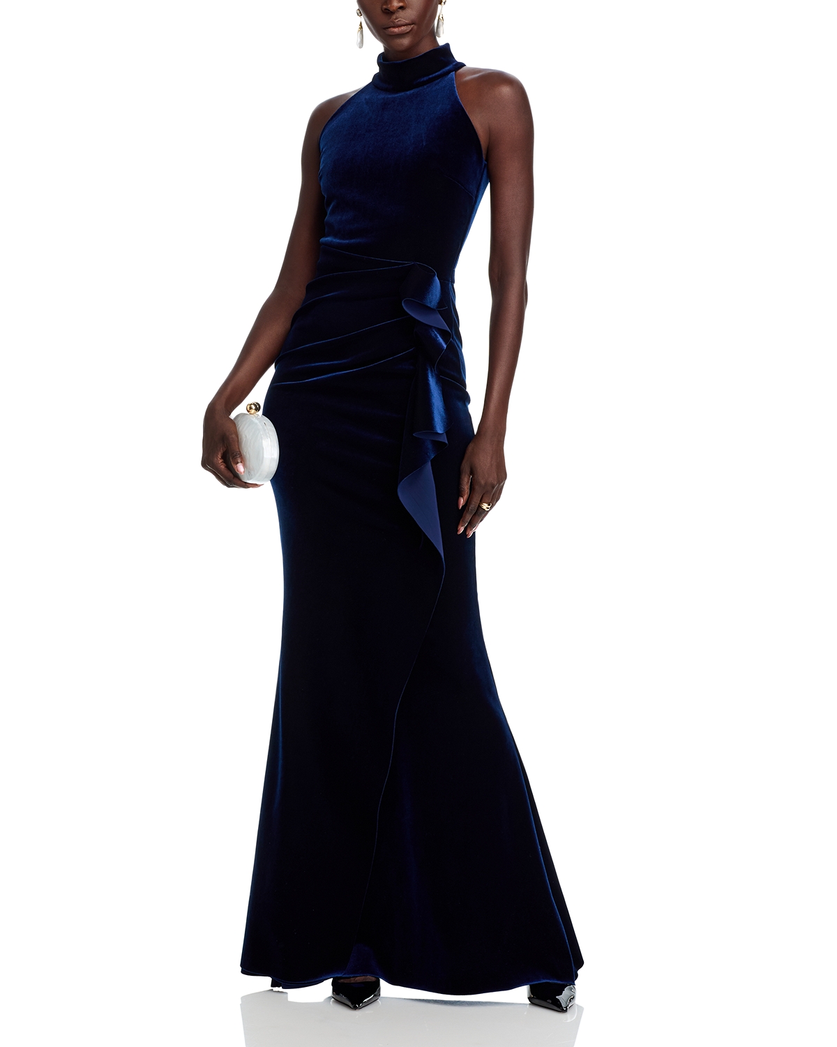 CHIARA BONI LA PETITE ROBE Gudrum Long Velvet Gown